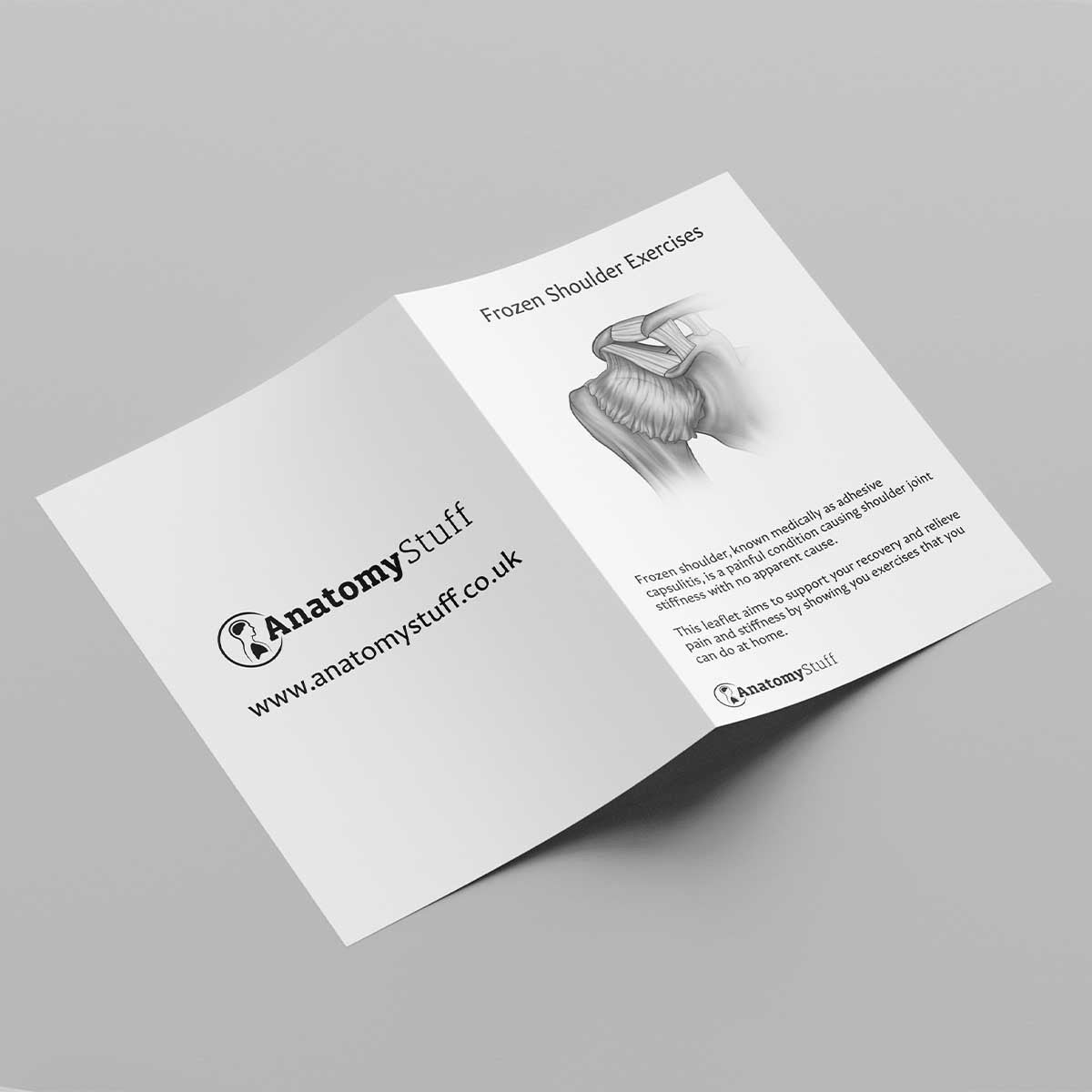 Frozen Shoulder Exercises Leaflet (Printable PDF) | Physiotherapy ...