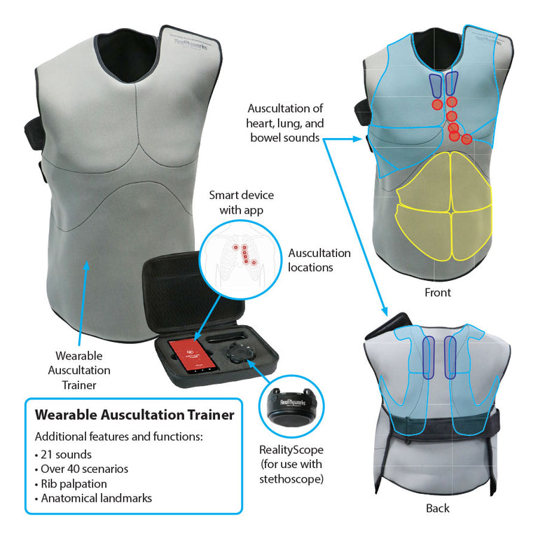 Wearable Auscultation Trainer | Auscultation Sound Simulator – AnatomyStuff