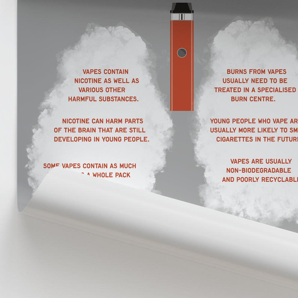 Dangers of Vaping Poster | Chart – AnatomyStuff