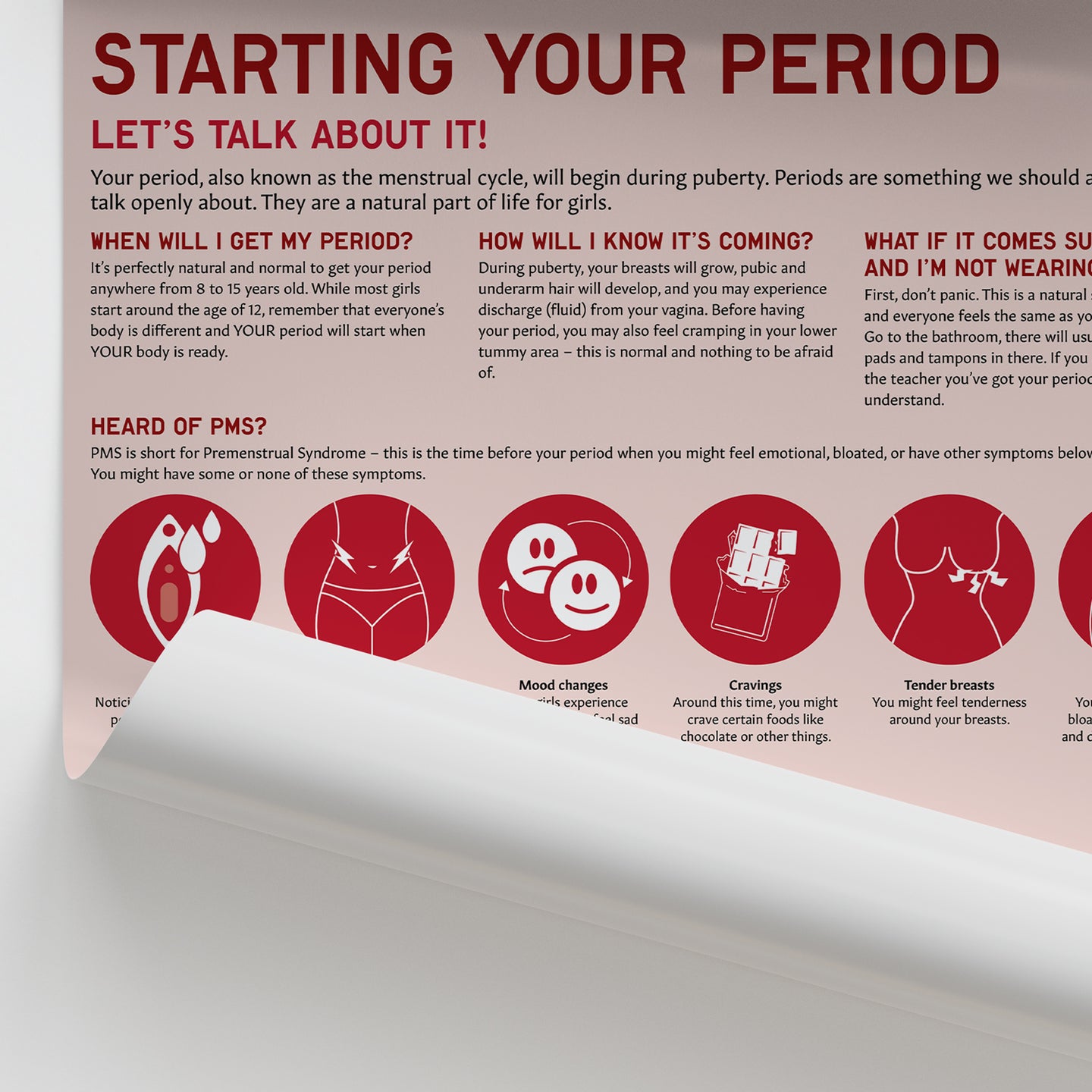 Starting Your Period Poster | Menstruation Education | AnatomyStuff