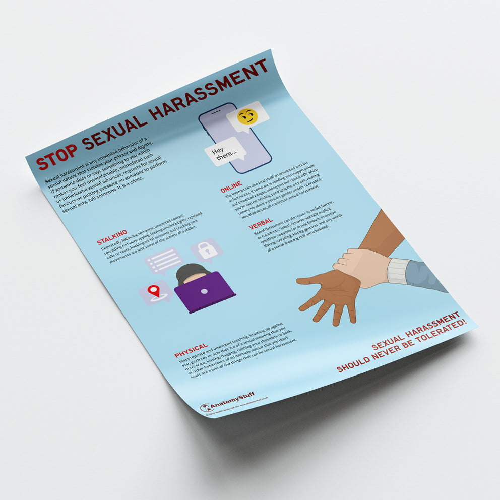 Stop Sexual Harassment Poster | PSHE School Education Chart – AnatomyStuff